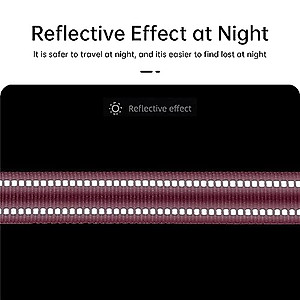 EXCELLENT ELITE SPANKER Strong Durable Nylon Dog Training Leash Traction Rope 5 Feet Long 3/4" Wide with Poop Bag Holder for Small Dogs(Pink)