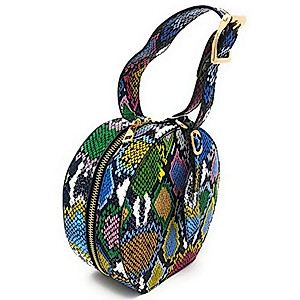 cynllio Top Handle Handbags for Women Snakeskin Clutch Evening Shoulder Bags Fashion Tote Bags for Daily Work Travel