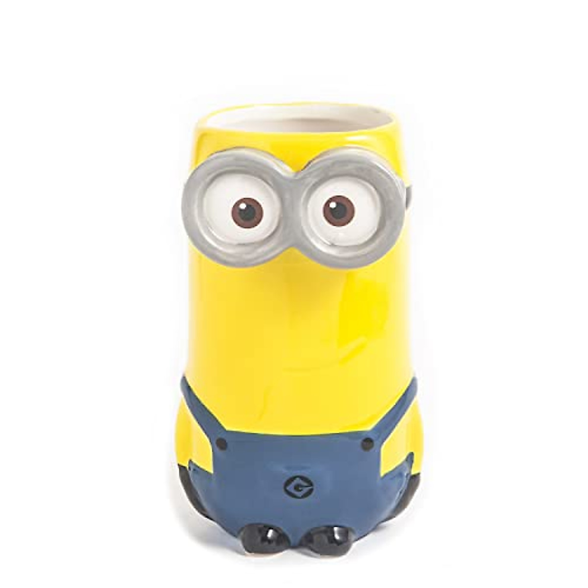 Zak Designs Despicable Me Kevin Minion 3D Sculpted Ceramic Coffee Mug for Hot Drinks, 14 oz