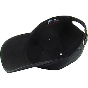 KB-LOW BLK Classic Cotton Dad Hat Adjustable Plain Cap. Polo Style Low Profile (Unstructured) (Classic) Black Adjustable