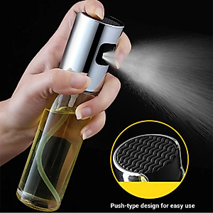 VIGOR PATH Sprayer for cooking - Olive Oil Sprayer Mister - 100ml Stainles Steel Olive Oil, Vinegar, Water and Other Liquids Sprayer - Perfect for Salad, Barbecue, Kitchen Baking and Roasting (2)