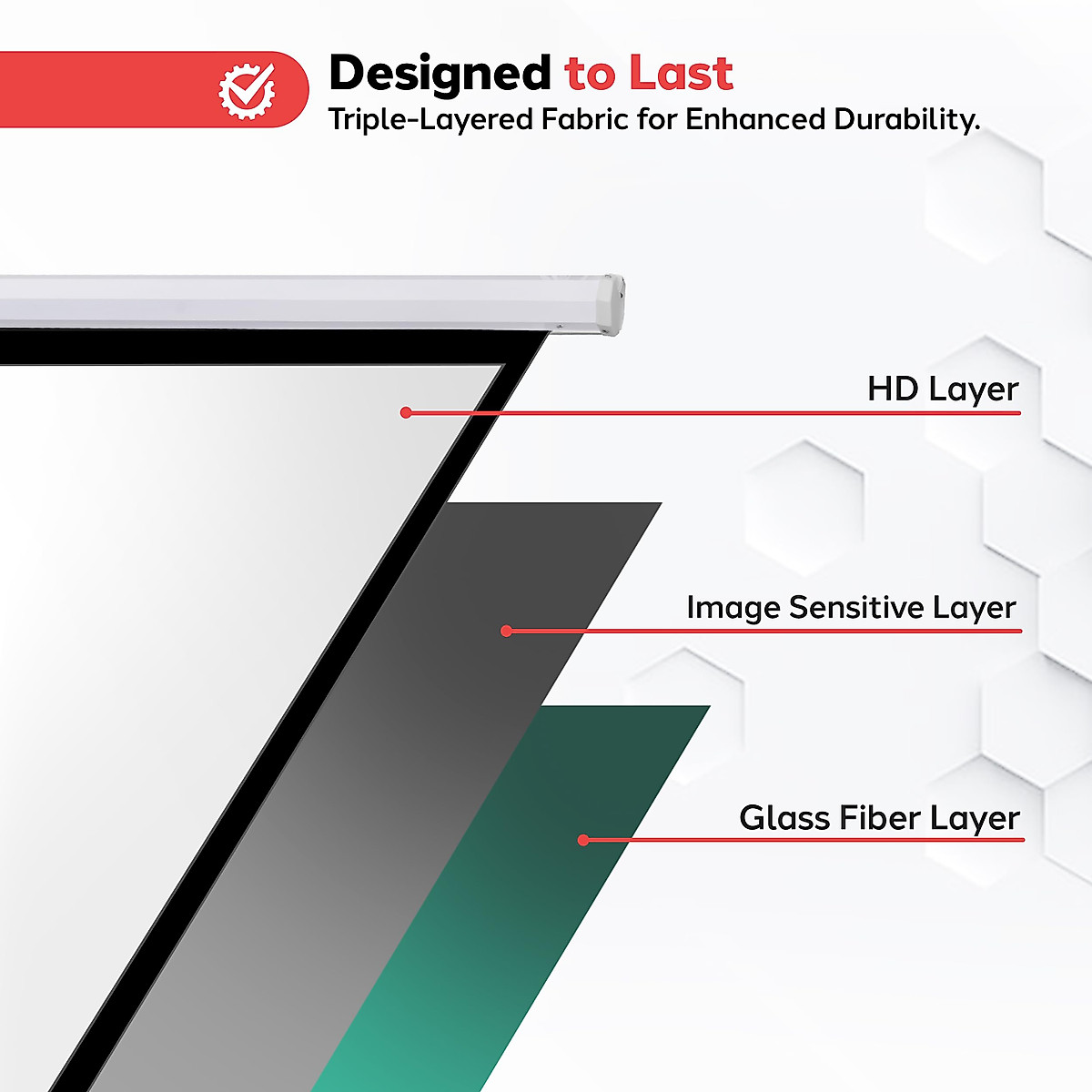 Pyle 72" Portable Motorized Matte White Projector Screen - Automatic Projection Display with Wall/Ceiling Mount, Remote and Case - for Home Movie Theater, Slide/Video Showing - PRJELMT76