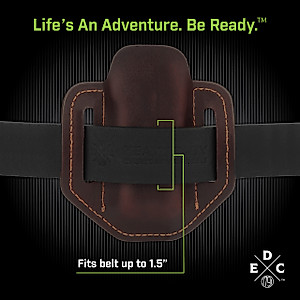 1791 EDC Multitool Sheath, American Leather, Multitool Pouch for Belts, Compatible with Heavy Duty Leatherman, SOG and Gerber