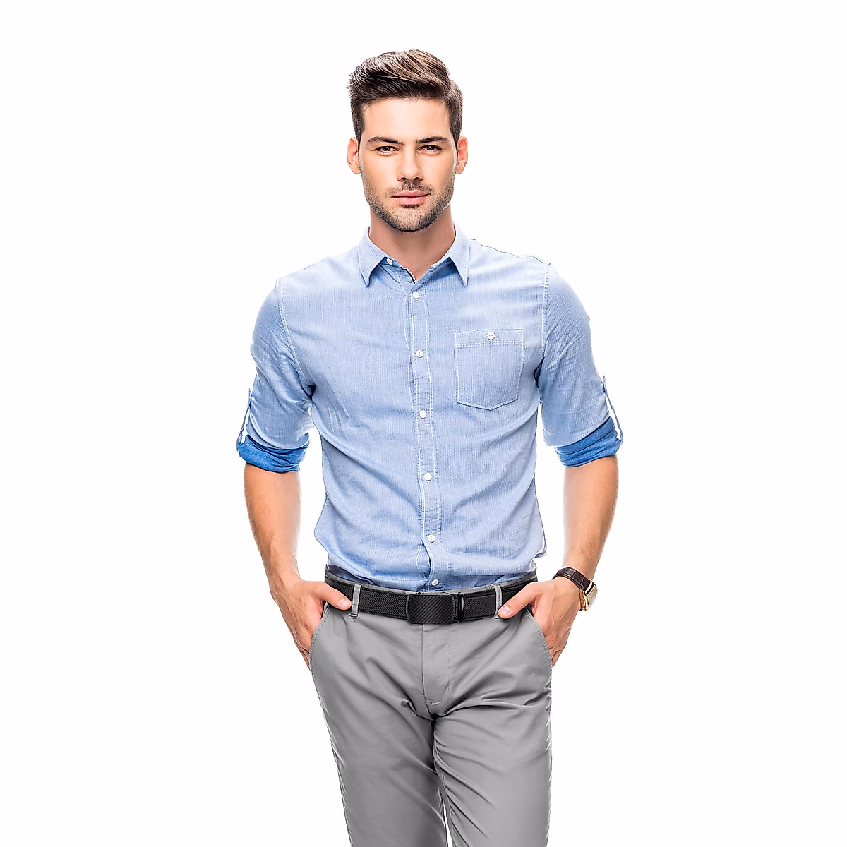 Zitahli Belt Men, Ratchet Belt Dress with 1 3/8" Premium Leather,Slide Belt with Easier Adjustable Automatic Buckle,Trim to Fit Size 40"-46"