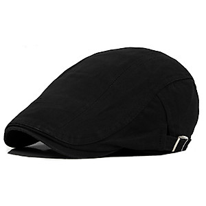2 Pack Men's Cotton Flat Ivy Gatsby Newsboy Driving Hat Cap