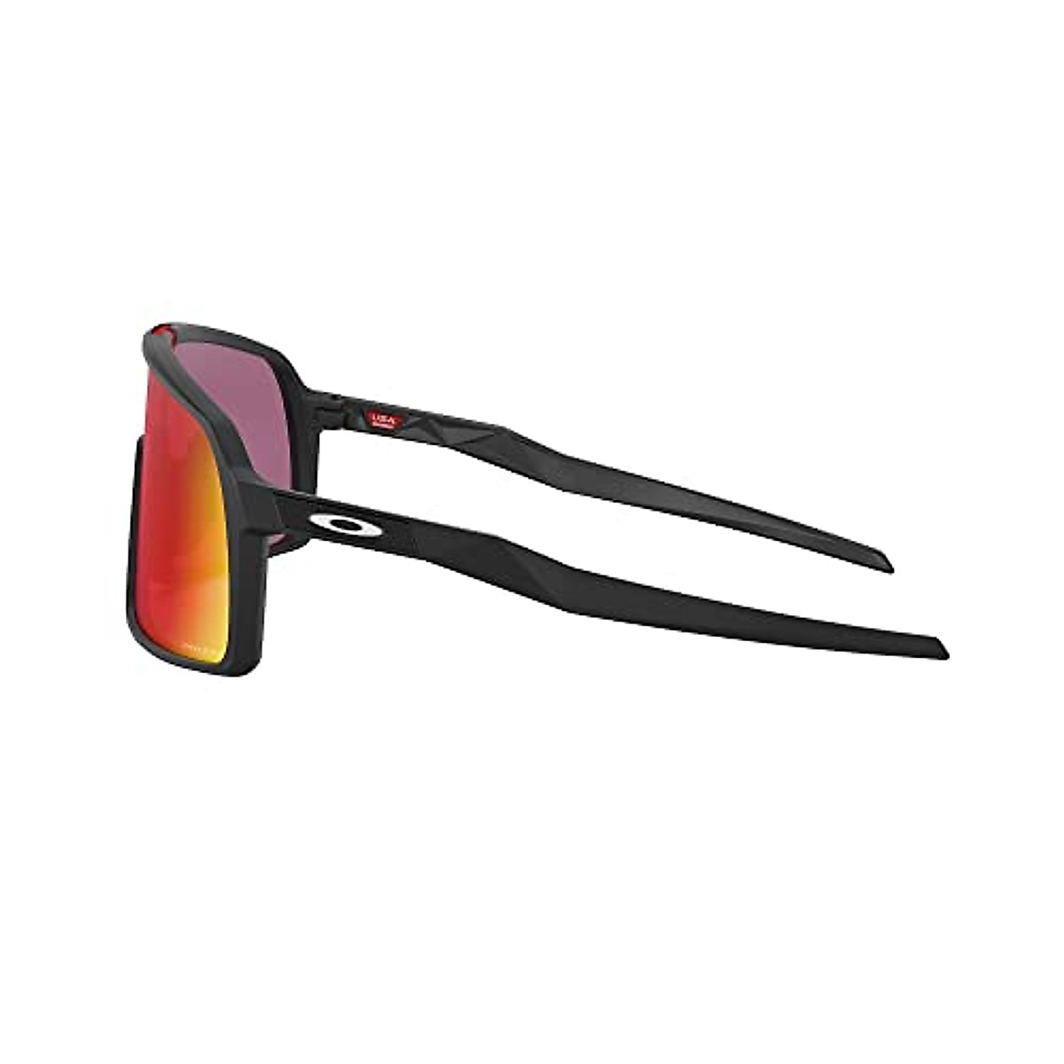 Oakley Men's OO9406 Sutro Rectangular Sunglasses, Matte Black/Prizm Road, 37 mm