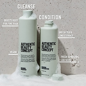 Authentic Beauty Concept Amplify Cleanser | Volumizing Shampoo for Fine Hair | Increases Body & Volume | Vegan & Cruelty-free | Sulfate-free | 10.1 fl. oz.