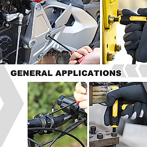 Topline 14-Piece Allen Wrench Set, Metric&SAE T-Handle, Long Arm Hex Key Set with Storage Box, Portable Allen Key Set for Basic Home Repair and Mechanical Maintenance