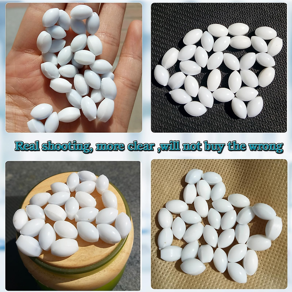 Magnetic Stirrer Stir Bar PTFE Magnetic Mixer Stir Bars (6x10mm, Olive Shape, 10pcs)