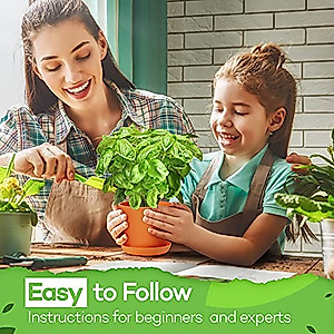 Deluxe Herb Garden Kit – Unique Gardening Gifts for Women - 8 Variety Culinary Herb Garden Kit Indoor & Outdoor – Cooking Gifts for Gardeners, Plant Gifts for Mom Who Has Everything This Christmas