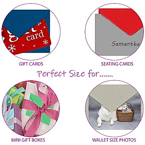 140 Mini Envelopes 14 Assorted Colors, Gift Card, Business Card Envelopes 4"x 2.7"