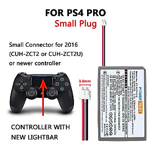 PowerTrust 1200mAh KCR1410 Battery for Sony PS4 Pro Slim Bluetooth DualShock Controller Second Generation CUH-ZCT2 or CUH-ZCT2U