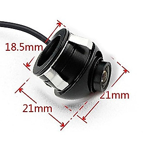 Polarlander Car Rear View Camera 360 Degrees Adjustable CCD High Definition Night Vision Auto Waterproof reversing Backup Camera for Parking Monitor DVD