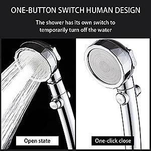 BIENKA Universal Shower Head High Pressure Rain Bath Showers Adjustable Water Saving Showerhead for Home Hotel Bathroom Sprayer