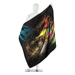 Northwest Micro Raschel Throw Blanket, 46" x 60", Gauntlet