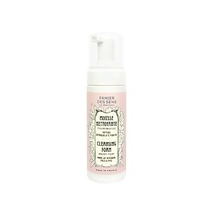 Panier des Sens Face wash, cleansing foam & Makeup remover, Radiant Peony facial skin care products - Made in France & 98% natural - 5 Floz / 150ml