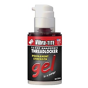 Vibra-TITE - 13535 135 Permanent Strength Gel Anaerobic Threadlocker, 35 ml Pump, Red