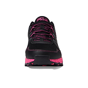 Fila at Peake 24 TN Black/Pink Glo/Metallic Silver 6.5 B (M)