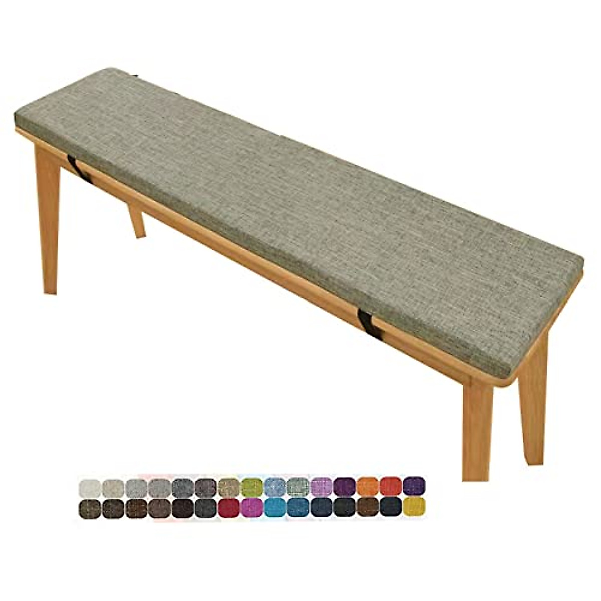 Custom Bench Cushion, Personalized Size Bench Cushions for Outdoor Furniture Porch Swing Cushions Window Seat Cushions Indoor, Non Slip Bottom Bay Window Cushion for Garden Patio