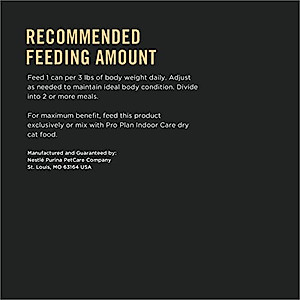 Purina Pro Plan Indoor Cat Food, Indoor Care Salmon and Rice in Sauce Entree - (24) 3 oz. Pull-Top Cans
