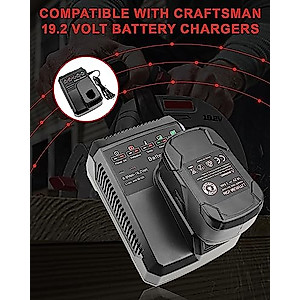 Upgraded 19.2 Volt 3.6Ah Ni-MH Replacement Battery Compatible with Craftsman C3 DieHard 130279005 130279003 130279017 315.113753 315.115410 315.11485 1323903 1323517 Cordless Power Tools 2 Pack