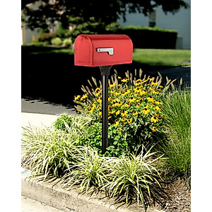 ARCHITECTURAL MAILBOXES 7600R MB1 Mailbox, Medium, Red