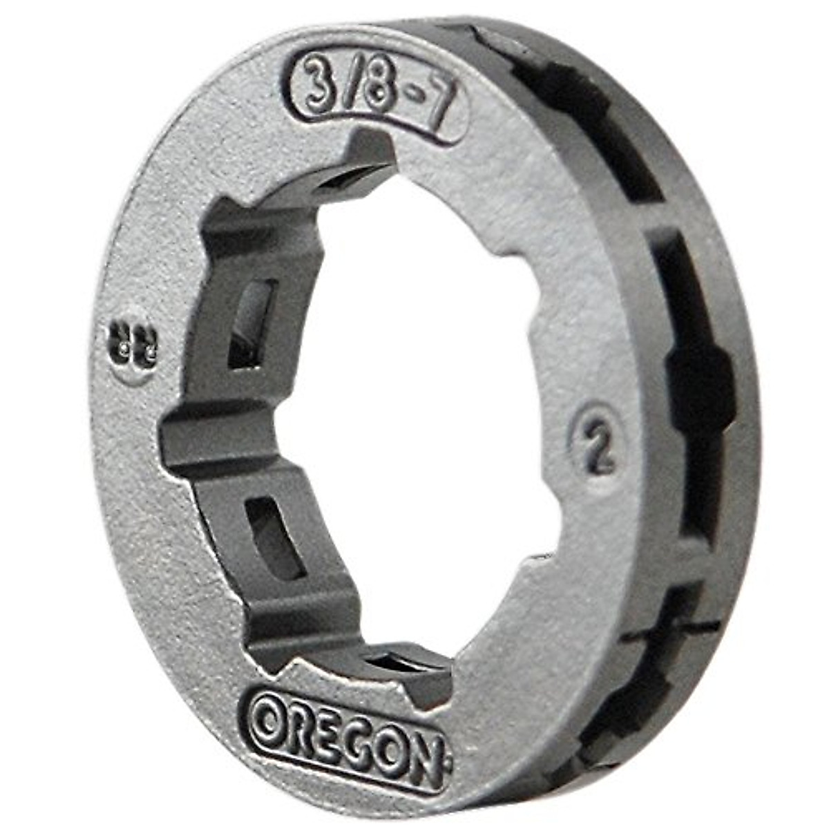 Oregon 68210 7-Tooth Standard 7 Spline Power Mate Rim Pitch, 3/8",Gray