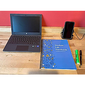 Student Lab Notebook (50 duplicate page sets): perforated carbonless sheets with smooth coil spiral binding