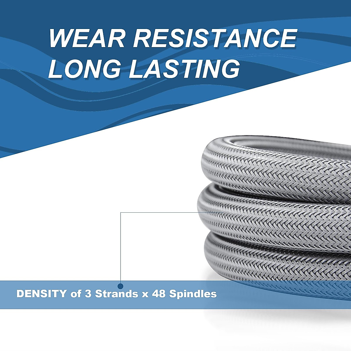 Grandiance Replacement Hose Kit for Moen Pull Down Kitchen Faucet 150259, Compatible with Moen Kitchen Sink Faucet Replacement Part 150259/187108, Reflex Moen Pull Down Hose, 68" Quick Connect Hose