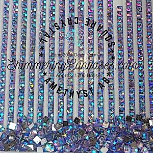 AB Drills Replacement Drills for Diamond Painting Square Crystal Diamond Painting Drills (Amethyst AB)