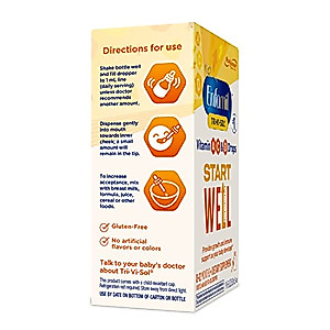 Enfamil Prenatals & Baby Vitamins Tri-Vi-Sol Vitamin A, C & D Multi-Vitamin Drops for Infants, Supports Growth & Immune Health, 50 mL Dropper Bottle,1.69 Fl Oz (Pack of 1),MJ-030