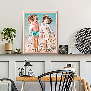 KSROECUD 16x20 Frames Set of 2 with High Definition Plexiglass, 16x20 Picture Frames for Wall, Rose Gold