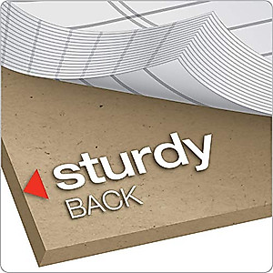 Tops 63060 Prismt Plus Jr. Legal Rule Writing Pads, 5x8, Pastel Gray, 50 Sheets/pad, 12/pk