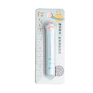 BROWSHAPER Multi-Purpose Mini Scissors Portable Functional Scissors Sewing Scissors Lovely Cats Paws Design for Art Crafts Projects