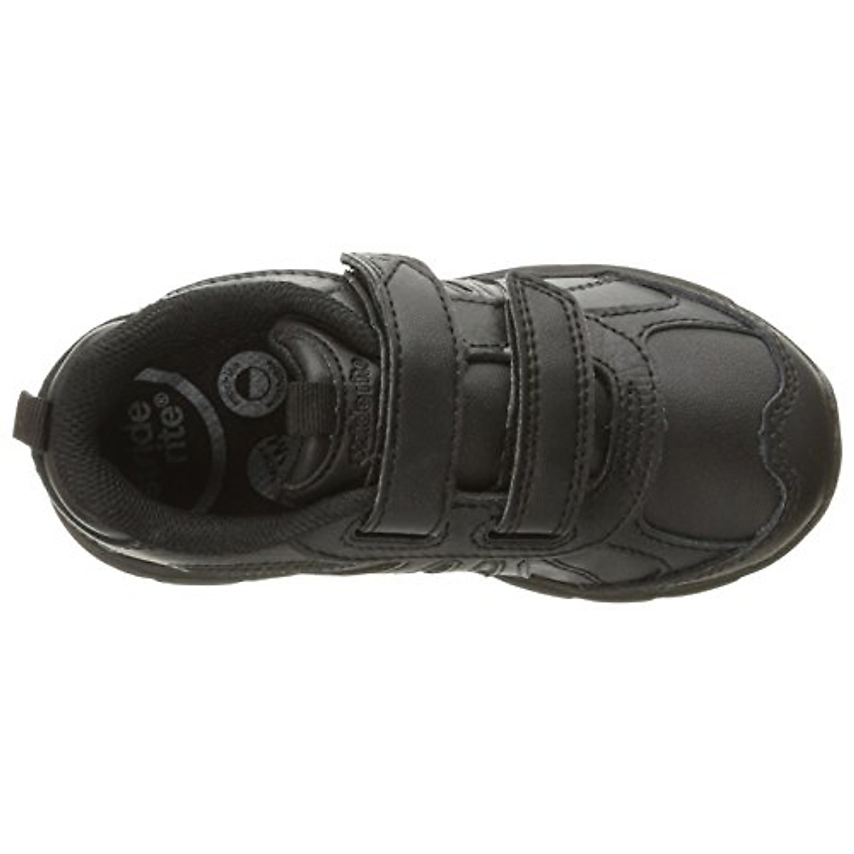 Stride Rite Baby-Boys Cooper 2.0 Hook & Loop Sneaker, Black, 8.5 X-Wide Toddler