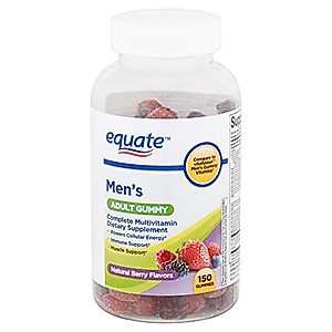 Equate Men's Daily Adult Gummy Complete Multivitamins, Fruit, 150 Gummies