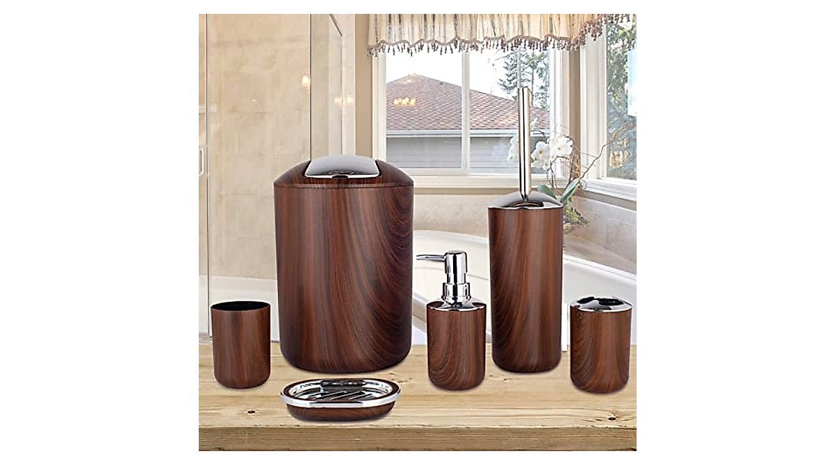 Stylish 6 Piece Bathroom Accessories Set - CAA'S