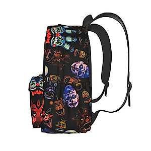 Fnaf backpacks Horror Game Midnight Bears backpack Bookbag bag 3d Casual Light Weight Backpack For Girls Boys Teens