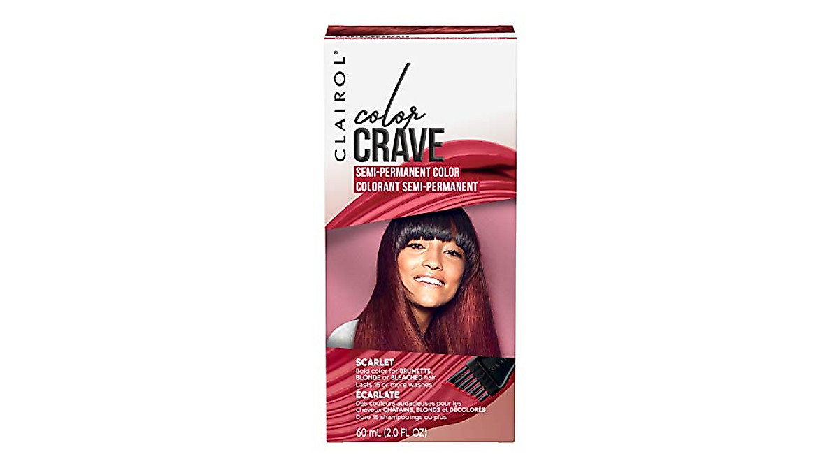 Vibrant Scarlet Hair Dye | Clairol Color Crave Semi-Permanent