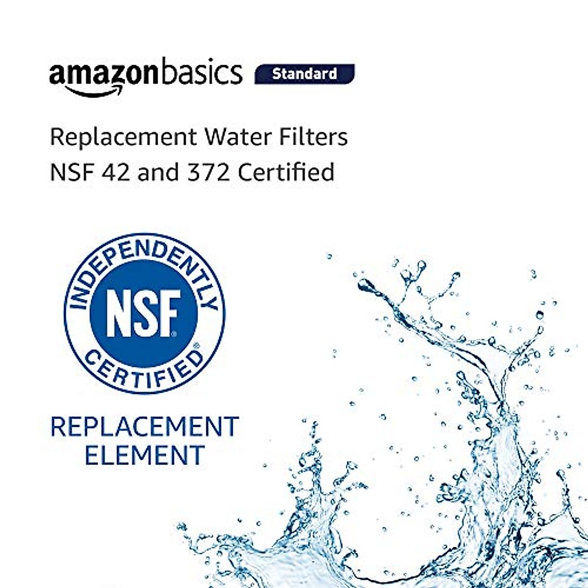 Amazon Basics Replacement GE FQSVF Drinking Water System Filter, 2-Pack, Standard Filtration