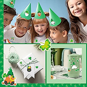 1010 PCS St. Patrick’s Day Stickers, 280 Designs Shamrock Irish Leprechaun Peeking Stickers Saint Patty Holiday Decoration for Holiday Decals Party Supplies Reward Gifts (32 Sheets)