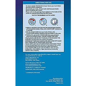 Clear Care Cleaning Solution with Lens Case, Twin Pack, 12-Ounces Each