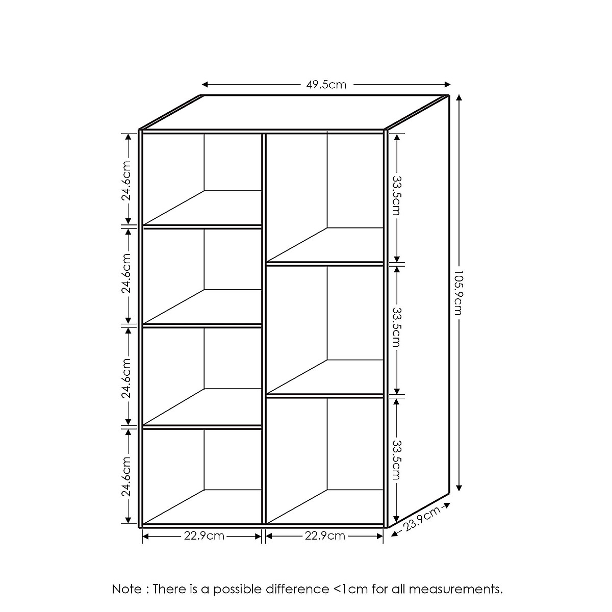 Furinno Bookcase, Computer Desk and Storage Bundle (White/Black)