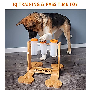 LOOBANI Dog Puzzle Toys Wooden - Interactive Dog Toys for Boredom, IQ Training and Mental Brain Stimulation, Treat Dispensing Dog Toys/Dog Entertainment Toys/Food Slow Feeder for Small to Large Dogs