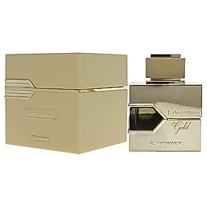 Al Haramain L'Aventure Gold - Arabian Perfume for Women - Long Lasting Perfume for Women - Floral Woody Fragrances - Eau de Parfum for Women - 3.4 oz