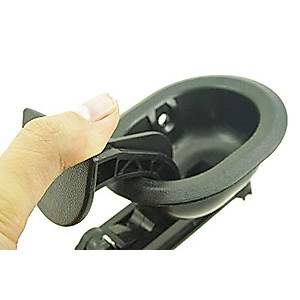 2Pcs Universal - Oval Recliner Sofa/Chair Release Lever Pull Handle ，for All Manufacturer Brands （Fit 6mm and Below 6mm Barrel Cables，Hard Plastic - Black