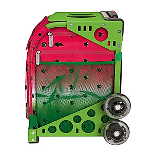 ZUCA Sport Watermelon Dew Insert with Green Frame with Flashing Wheels