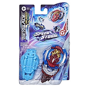 Beyblade Burst Surge Speedstorm Infinite Achilles A6 Spinning Top Starter Pack – Balance Type Battling Game Top with Launcher, Toy for Kids