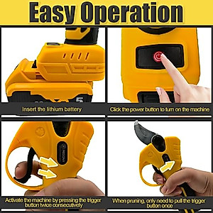 Electric Pruning Shears for Dewalt 20V Battery - PEDONY 1.2 Inch (30mm) Cutting Diameter Cordless Electric Pruners for Tree Branch, Replacement Blade Set (Tool Only)