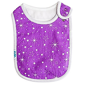 KUDL Baby Bibs Extra LARGE Toddler, Burp Cloth, Absorbent Feeding Reflux Drool Teething, Side Snap Button Unisex 4-Pack Gift Set for Boys and Girls